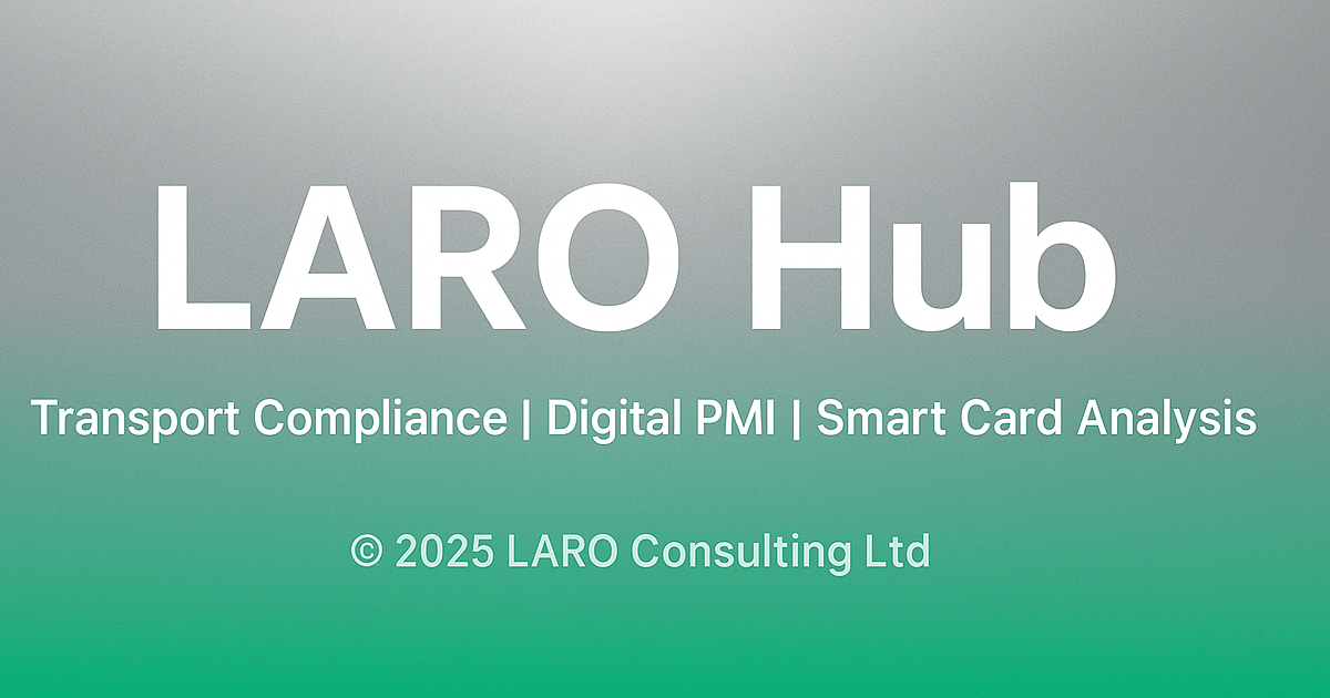 LARO Hub — Transport Compliance, HR, CLoud & Fleet Tools